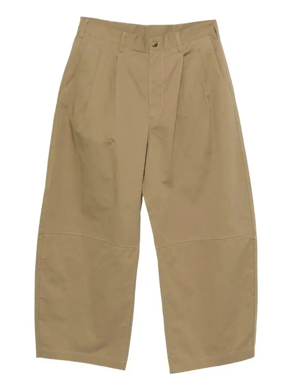 Comme Des Garçons Tailored Trousers With Belt Loops - Brown