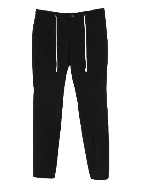 Eleventy Drawstring Trousers - Black