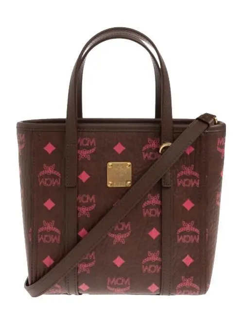 Mcm Toni Double Handle Shoulder Bag - Red