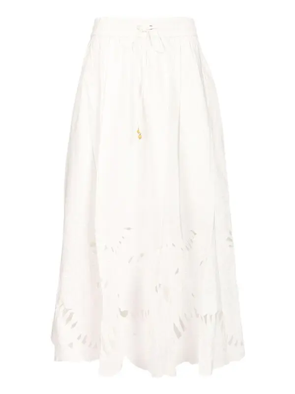 Zimmermann Mahon Cut-out Detailed Midi Skirt - No