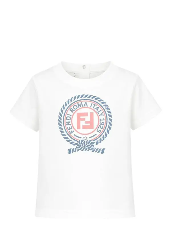 Fendi Logo Print T-shirt - White