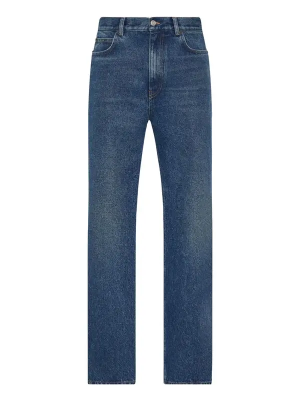 THE ROW Vanya Straight-leg Jeans - Mid-indigo