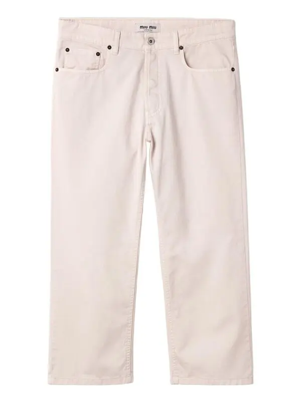 Miu Miu Wide-leg Jeans - White