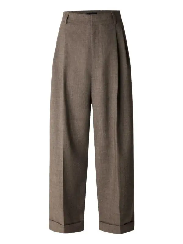 Soeur Watson Pleated Trousers - Brown