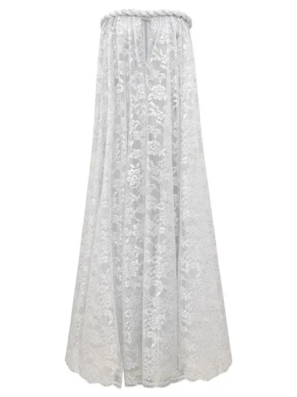 Zimmermann Metallic Lace Gown - Silver