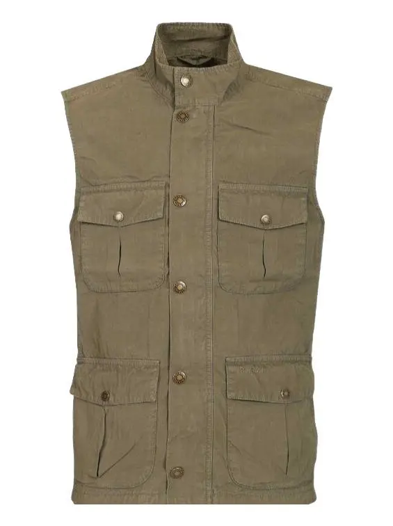 Barbour Multi-pocket Gilet - Brown