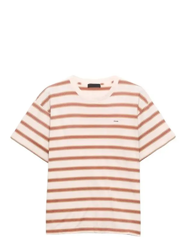 Prada Cotton T-shirt - Opal/camel