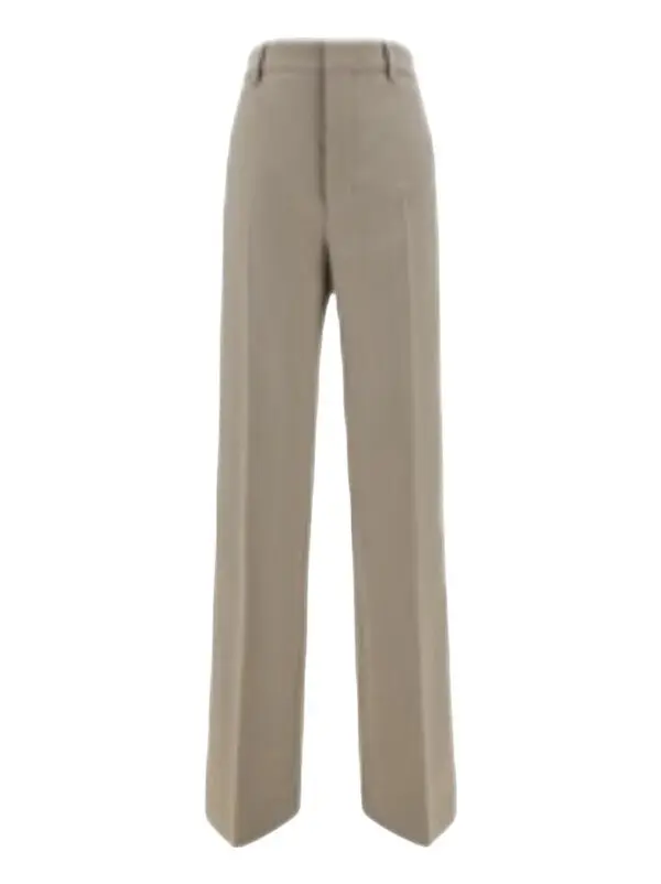 Ami Straight-leg Tailored Trousers - Nude