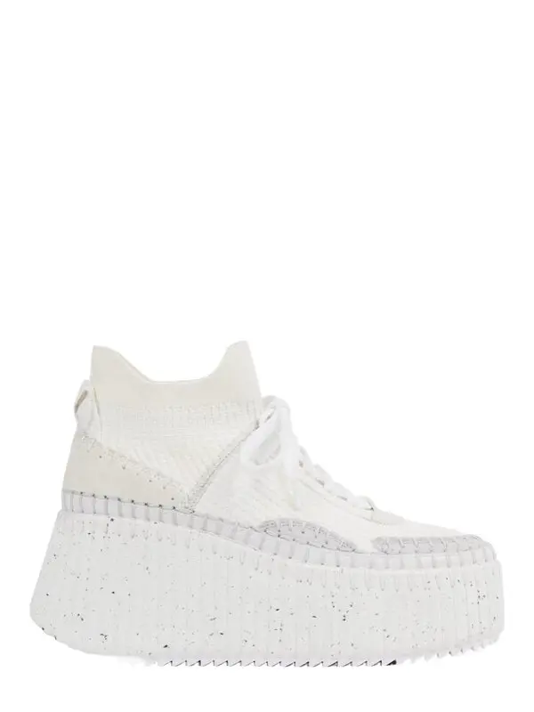 Chloé Nama Wedge Sneakers - White