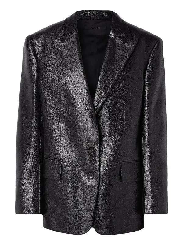TOM FORD Lamé Blazer - Black