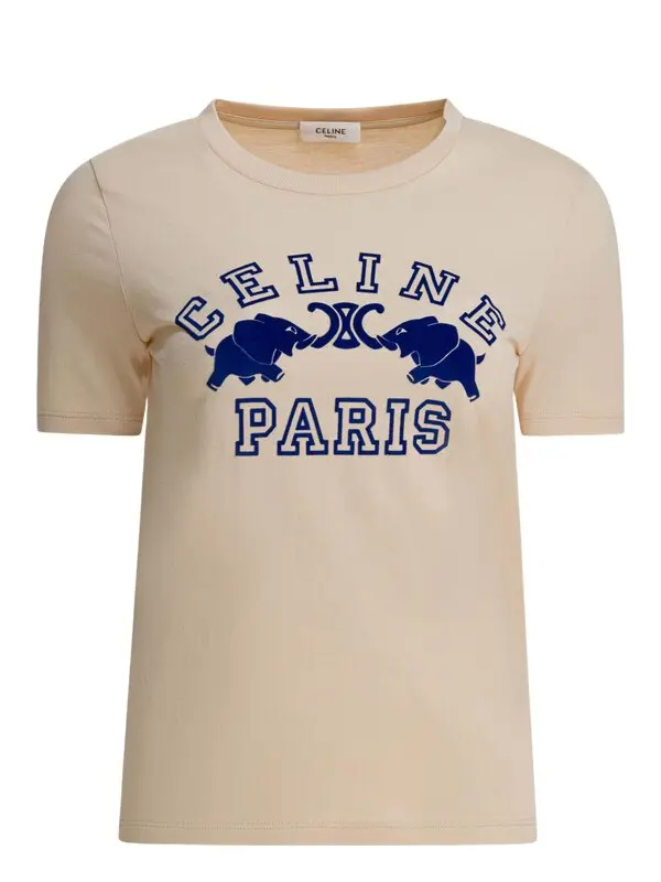 Celine Crew Neck T-shirt - White
