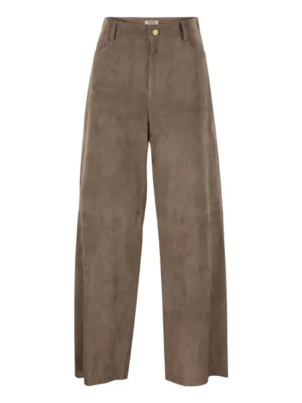 Max Mara Fulmine Straight Leg Pants - Brown