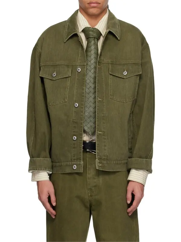 Bottega Veneta Denim Jacket - Green
