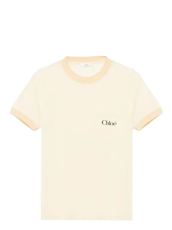 Chloé Short Sleeve T-shirt - Gold Yellow