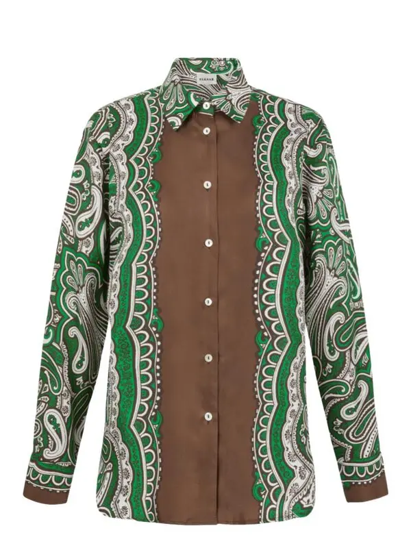 P.a.r.o.s.h Paisley Print Long Sleeve Shirt - Brown