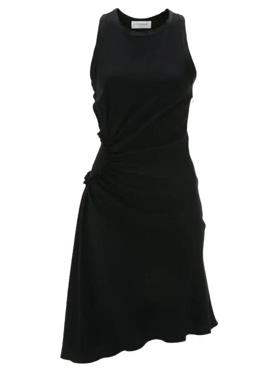 Victoria Beckham Ribbed Maxi Dress - Black