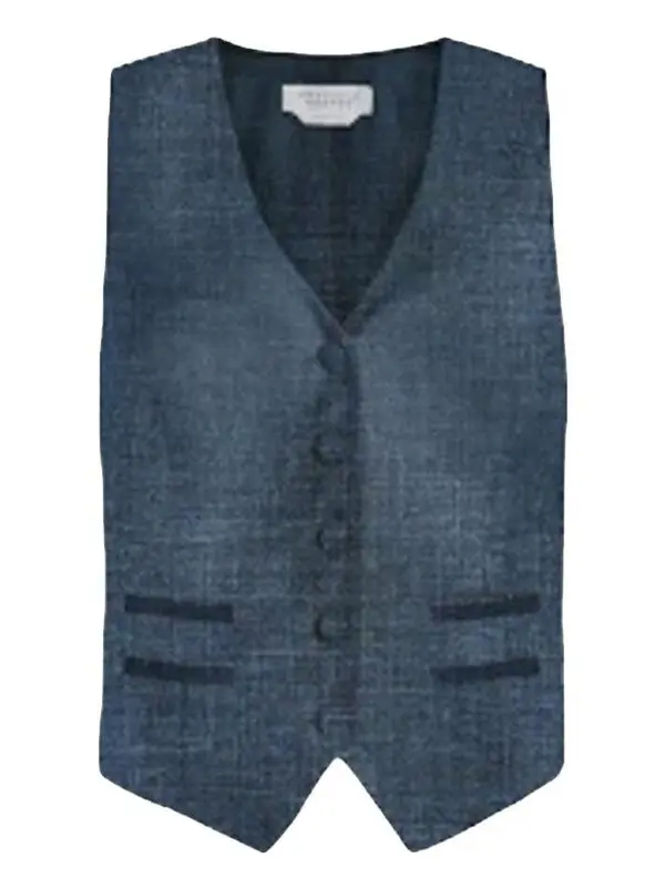 Gabriela Hearst V-neck Vest - Blue