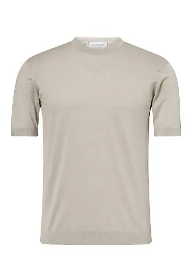John Smedley Torin Short-sleeve Cotton-jersey T-shirt - Parchment