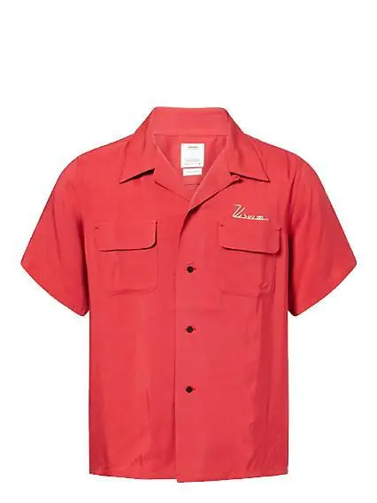 Visvim Judd Short-sleeve Rayon Shirt - Red