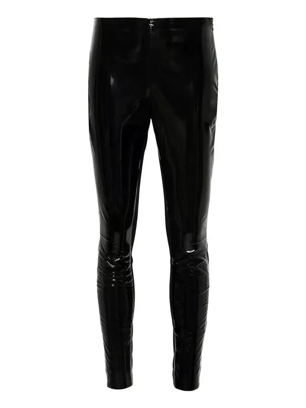 Karl Lagerfeld Contrast Patent Leggings - Black