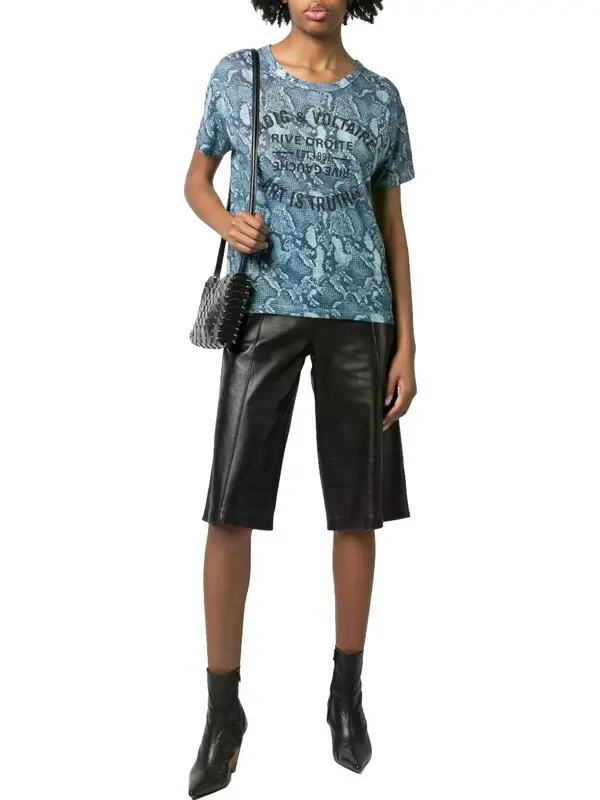 Zadig&Voltaire Marta Wild Blason T-shirt - Blue