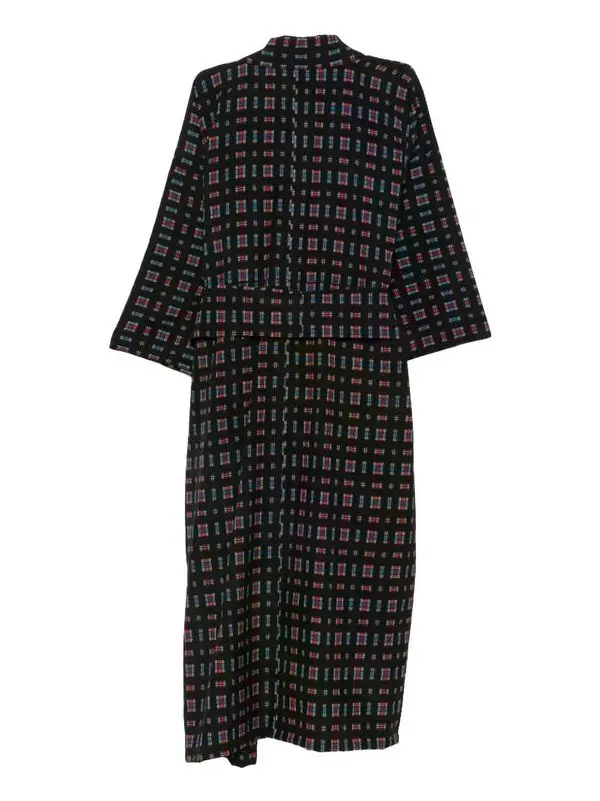 A.N.G.E.L.O. VINTAGE CULT 1990s Check-pattern Kimono - Black