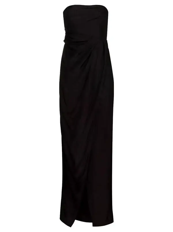 Gauge81 Lica Silk Wrap Dress - Black