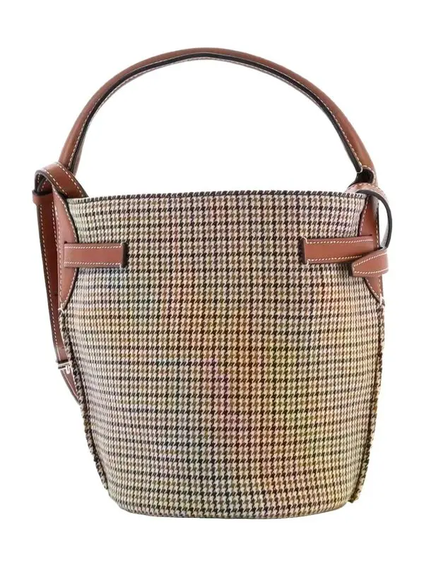 Celine Big Bag Tweed Nano Bucket Bag - Brown
