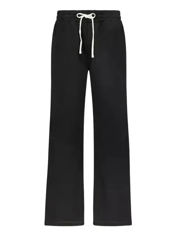 GAELLE Drawstring Track Pants - Black