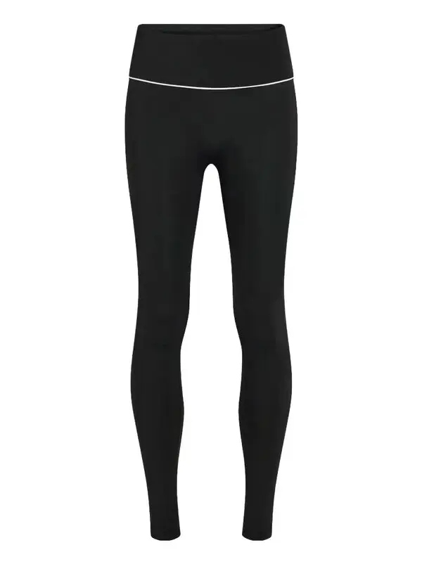 Karl Lagerfeld Contrast-piping Leggings - Black