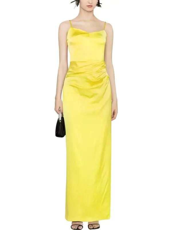 Gauge81 Vona Draped Dress - Yellow