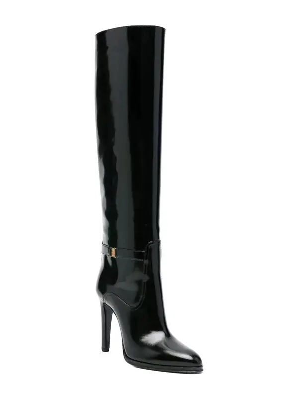 Saint Laurent 100mm Linda Boots - Black