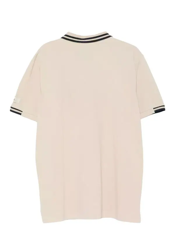 Iceberg Zip-fastening Polo Shirt - Neutrals