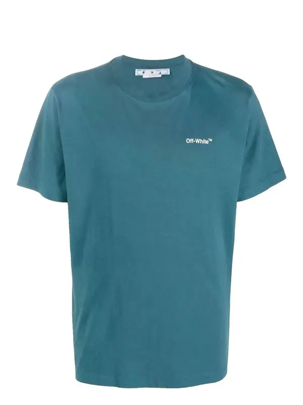 Off-White Chain-link Arrows-print T-shirt - Blue
