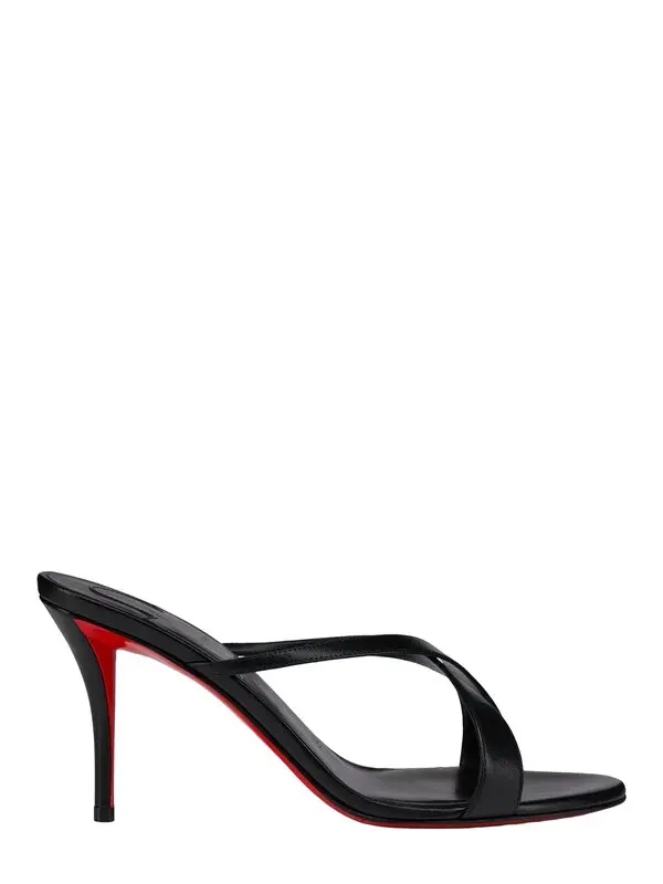 CHRISTIAN LOUBOUTIN Strappy Leather Mules 80 - Black