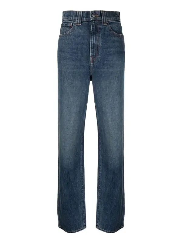 Khaite Albi High-waisted Jeans - Blue