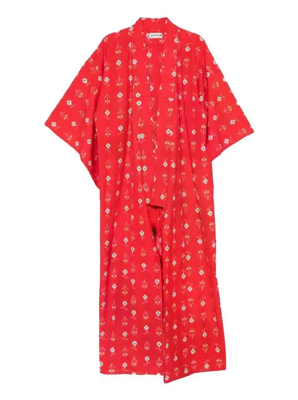 A.N.G.E.L.O. VINTAGE CULT Floral Print Kimono - Red