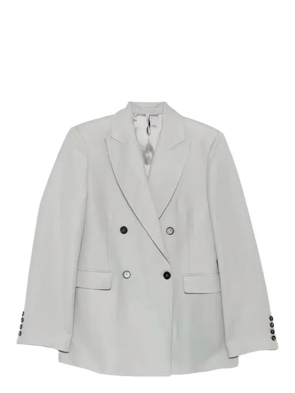 Liviana Conti Double-breasted Blazer - Grey