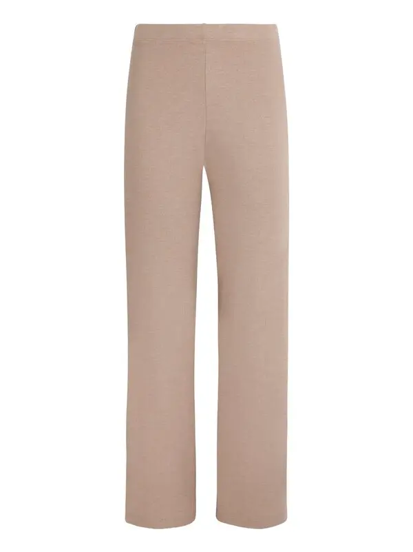 LESET Lauren Wide-leg Lounge Trousers - Brown