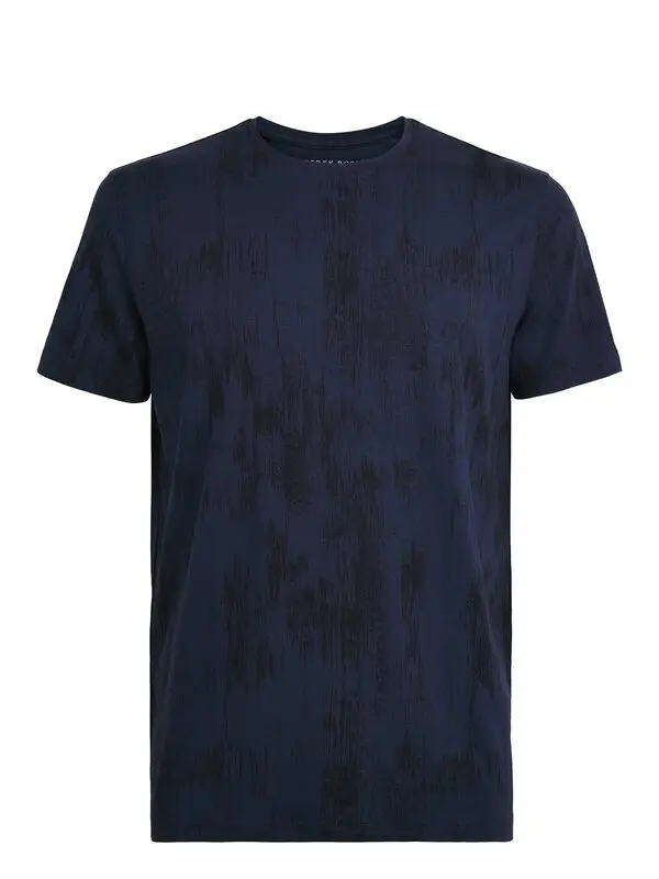 Derek Rose Printed London T-shirt - Navy
