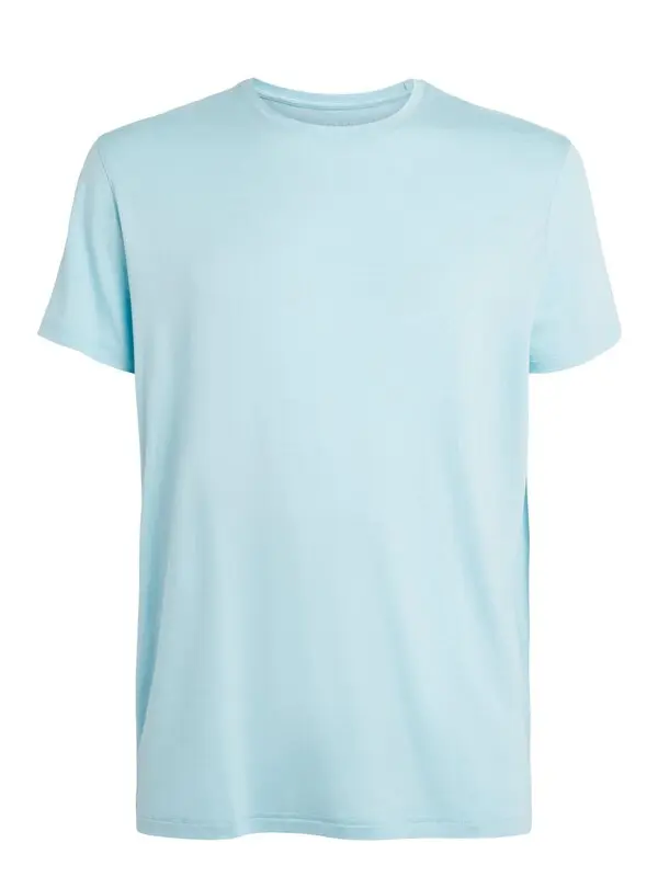 Derek Rose Basel Lounge T-shirt - Blue