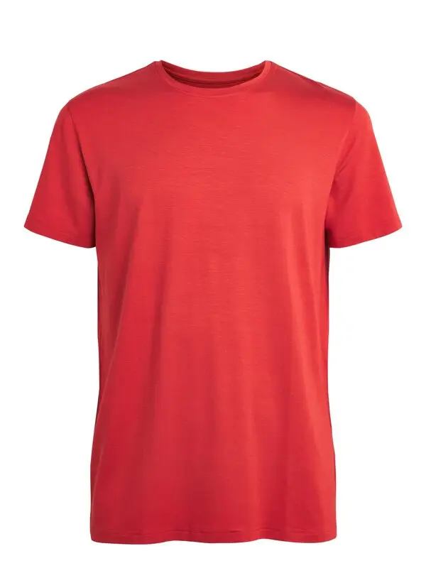 Derek Rose Basel Lounge T-shirt - Red