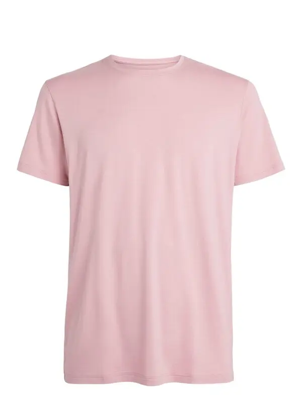 Derek Rose Basel Lounge T-shirt - Pink