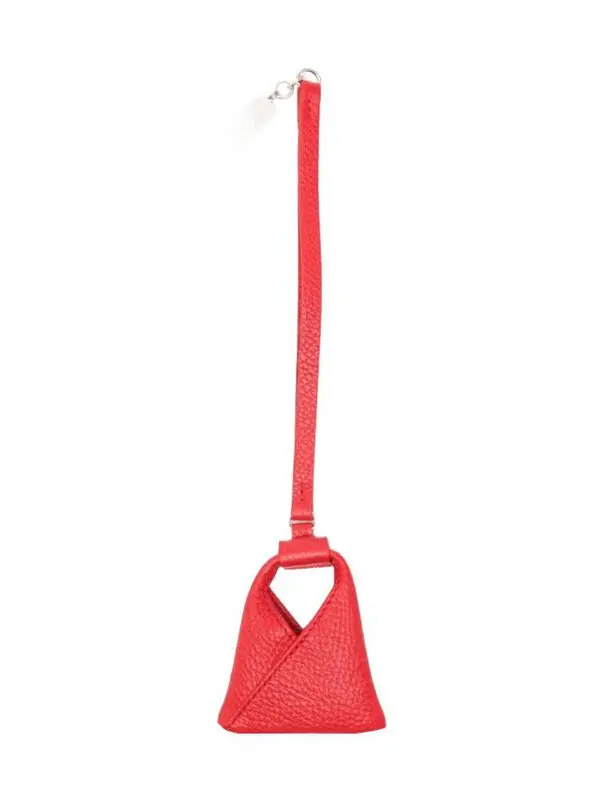 MAISON MARGIELA Leather Bag-shaped Charm - Red