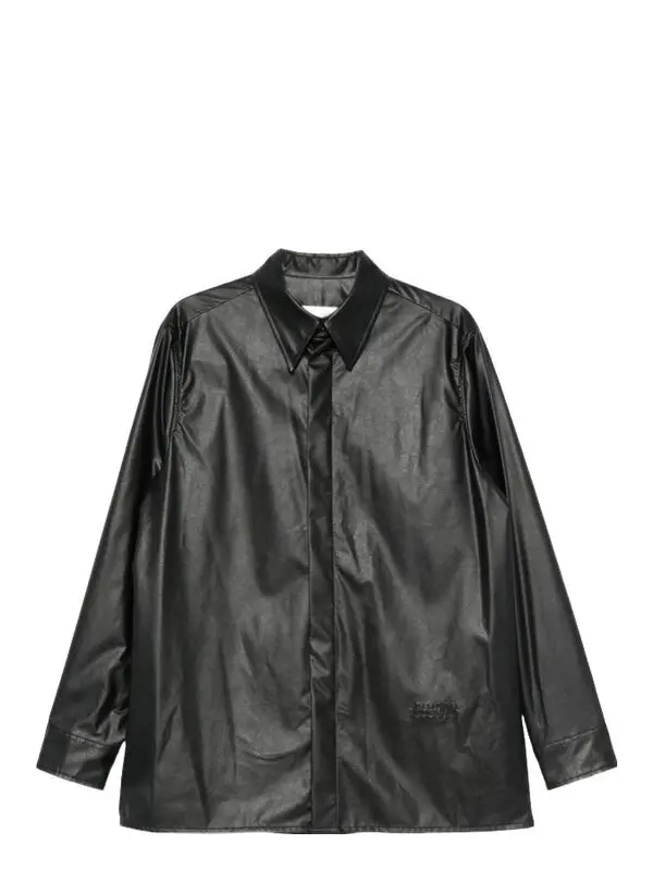 MAISON MARGIELA Logo Embossed Shirt - Black