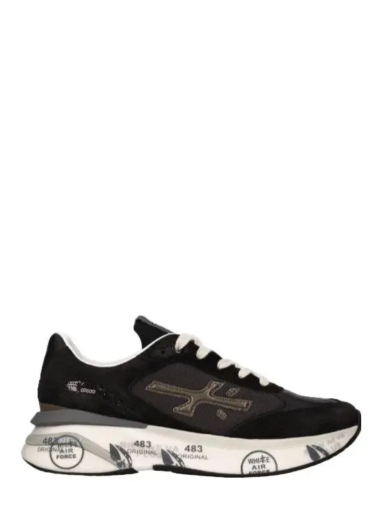 Premiata Low-top Lace-up Sneakers - Black