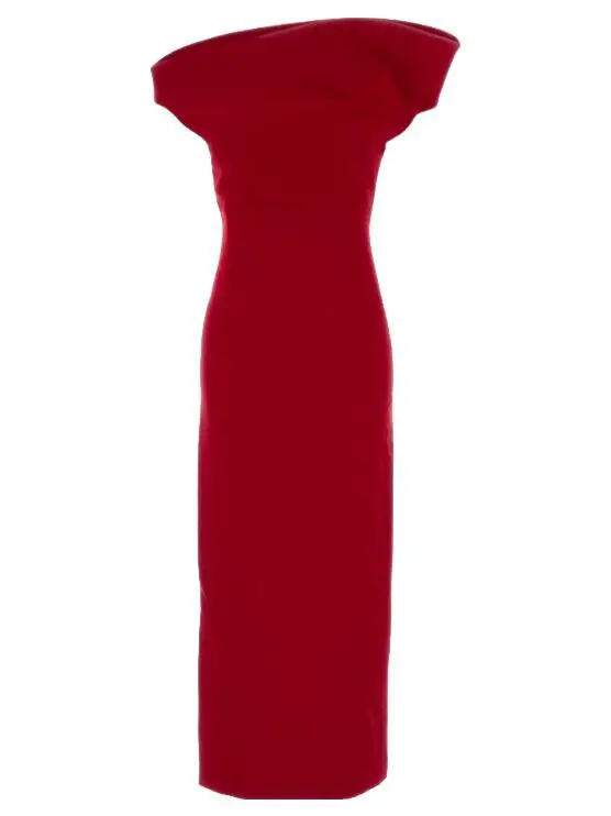 Magda Butrym Off-shoulder Midi Dress - Red