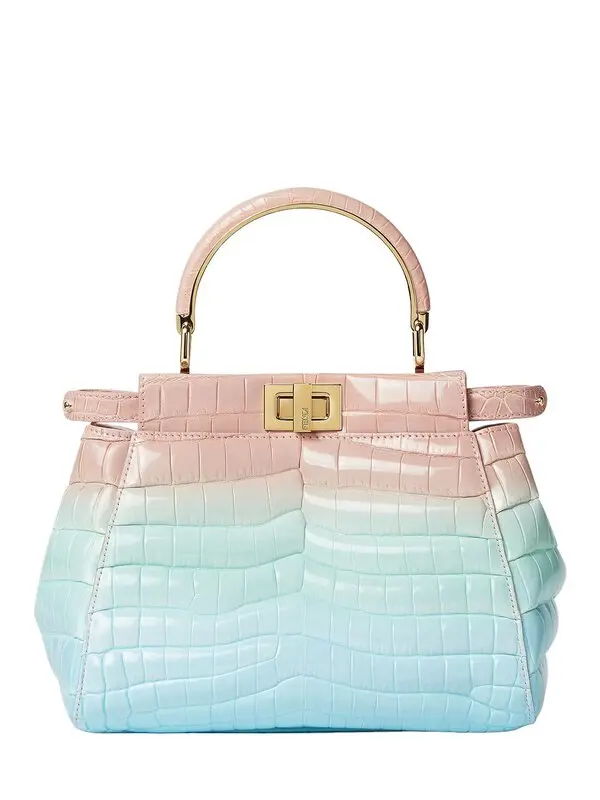 Fendi Peekaboo Mini Crocodile Bag - Multicolour