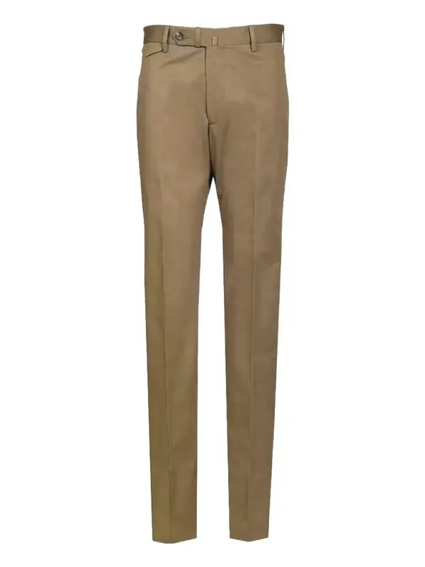 Tagliatore Pressed-crease Slim-fit Trousers - Neutrals