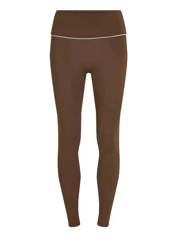 Karl Lagerfeld Contrast-piping Leggings - Brown